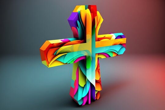 Colorful Cross Wallpaper
