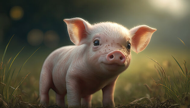Cute Baby Pigs Wallpaper