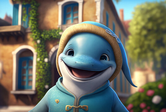 "Cartoon Dolphin" Images – Browse 133 Stock Photos, Vectors, and Video ...