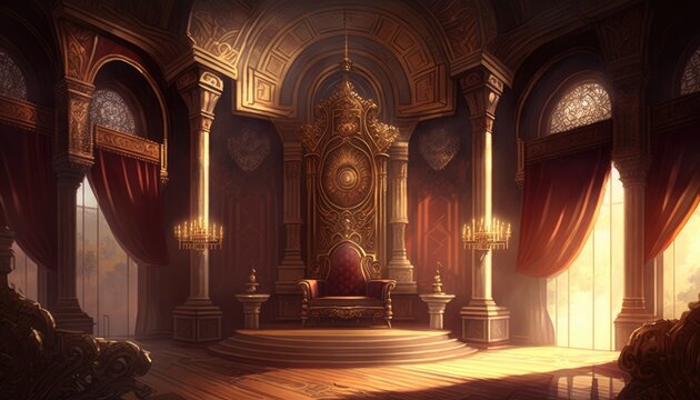 Fantasy Castle Throne Room