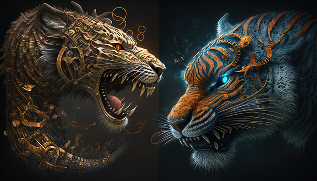 Tiger Vs Dragon Wallpaper