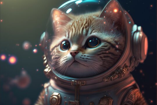 Funny Space Cat Wallpaper