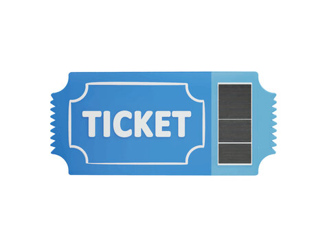 Blue Raffle Ticket Clipart