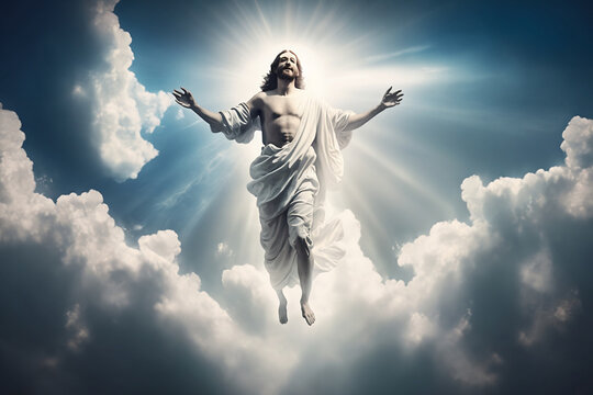Jesus Rising To Heaven