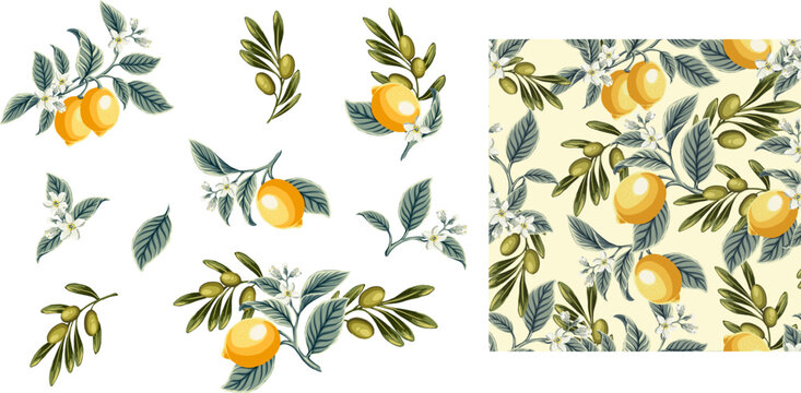 Italian Pattern Lemons Images – Browse 1,874 Stock Photos, Vectors, and ...