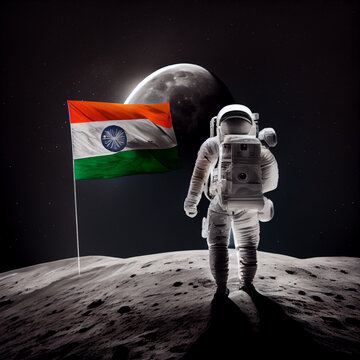 Indian Astronauts On Moon