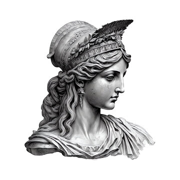 Athena Statue Face