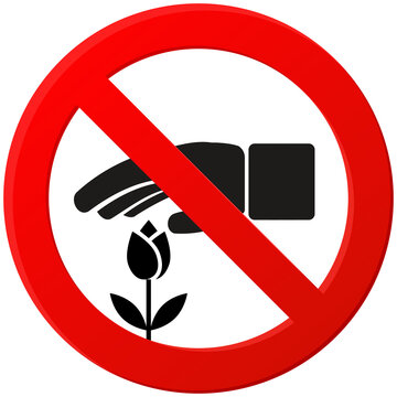 No Picking Flowers Sign Images – Browse 516 Stock Photos, Vectors, and ...