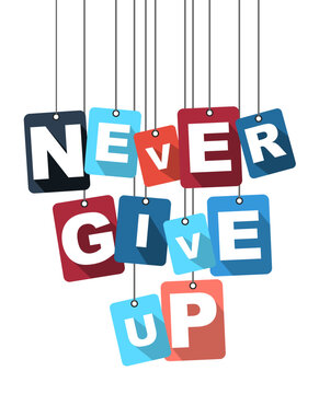 Never Give Up Clipart