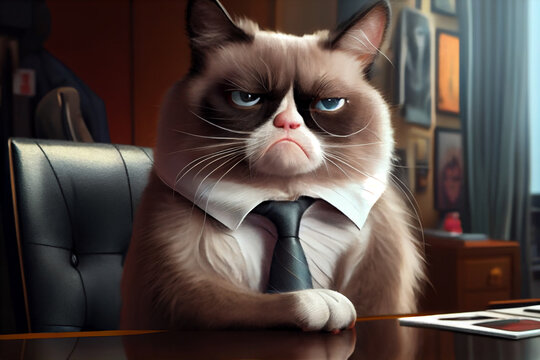 Grumpy Cat Middle Finger