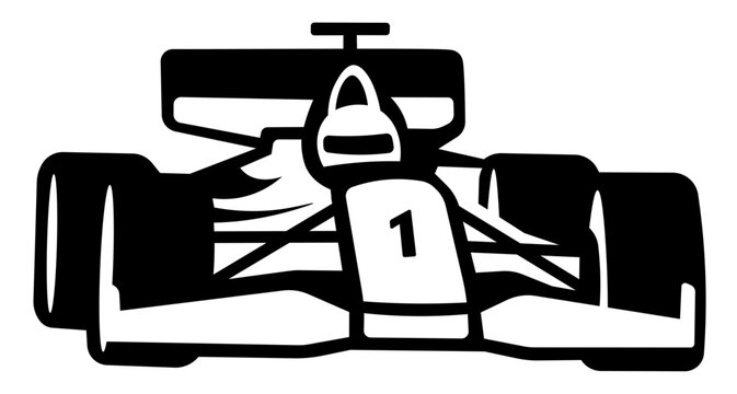 F1 Race Car Silhouette