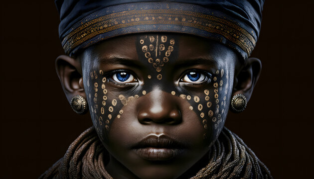 African Tribal Face Paint Designs