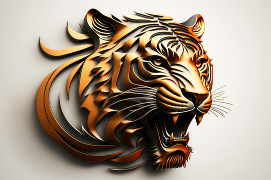 Tiger 3d Logo
