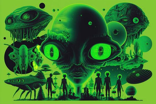 Green Alien Wallpaper
