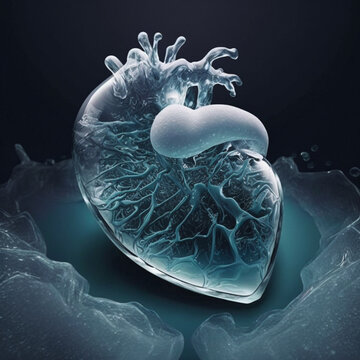 Frozen Human Heart
