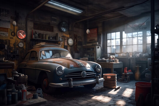 Old Auto Repair Shop