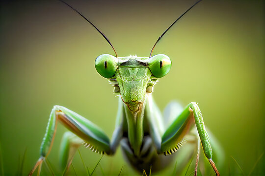 Praying Mantis Face