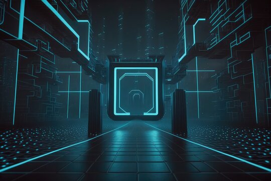 Tron Legacy Grid Wallpaper