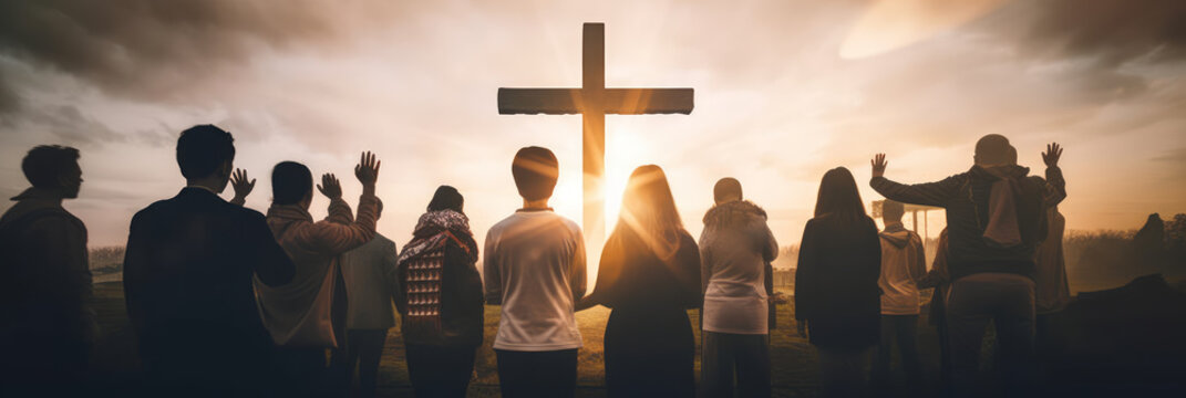 Christian Youth Group Praying