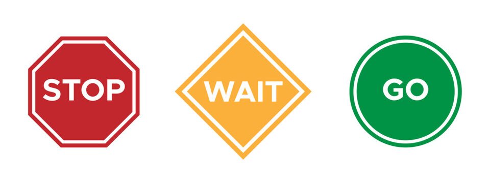 Wait Sign Clipart