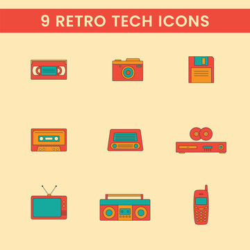 "Retro Icons" - Images et vidéos libres de droits | Adobe Stock