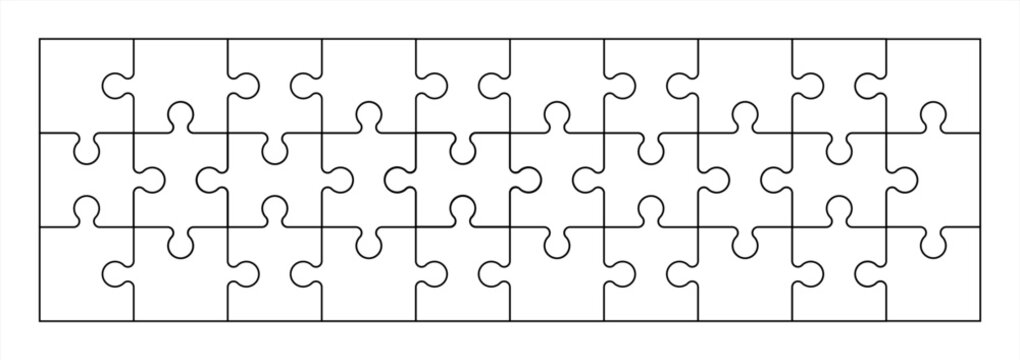 Puzzle Template 30 Pieces