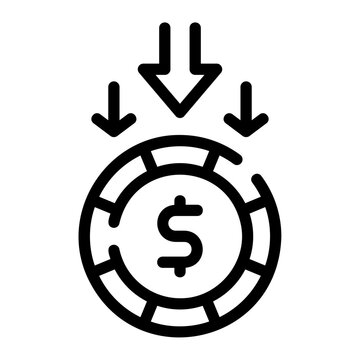 Reduce Cost Line Icon Images – Browse 2,596 Stock Photos, Vectors, and ...