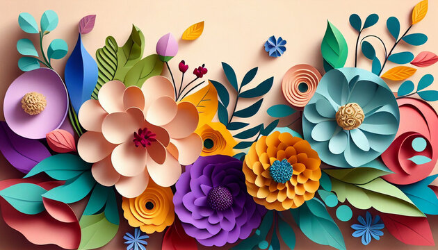Paper Flower Background Hd | Best Flower Site