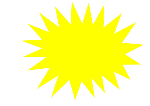 Yellow Star Burst Clip Art