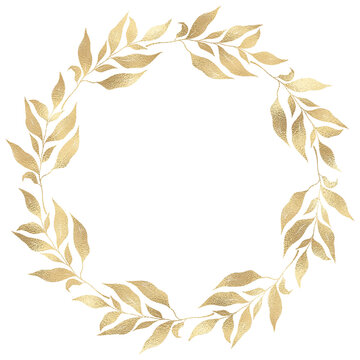 Gold Wreath Clipart
