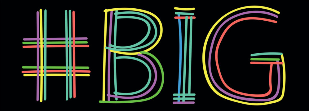 Neon Hashtag Images – Browse 1,442 Stock Photos, Vectors, and Video ...