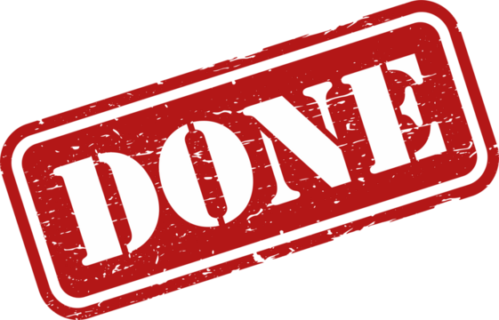 Done Stamp Png