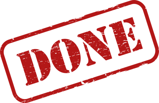 Done Stamp Png