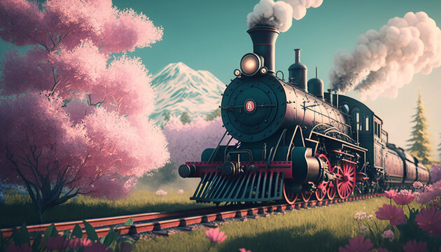 Steam Locomotives Spring Images – Browse 1,925 Stock Photos, Vectors ...