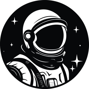 Astronaut With Nasa Logo