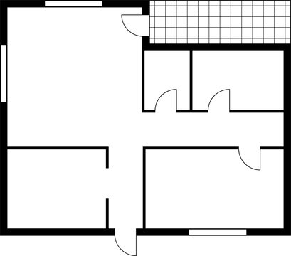Blank House Floor Plan Template