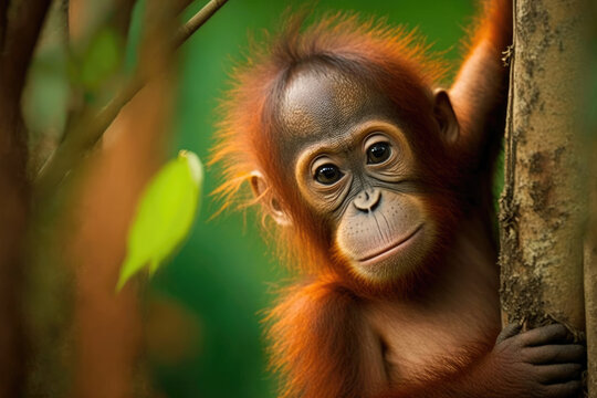 Cute Orangutan Hd