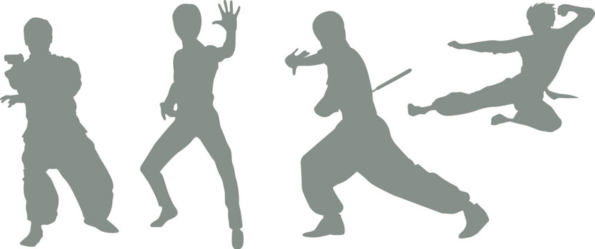 Bruce Lee Silhouette Vector