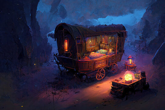Fantasy Gypsy Wagon