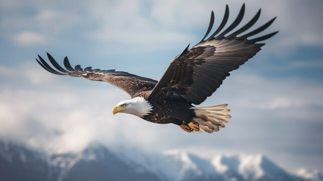 Eagle Flying Background