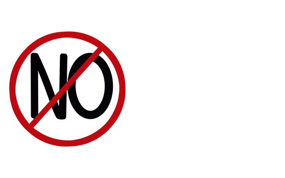 Red Circle Logo With Slash