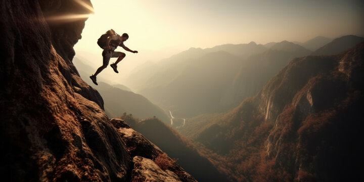 Jumping Off Cliff Images – Browse 2,020 Stock Photos, Vectors, and ...