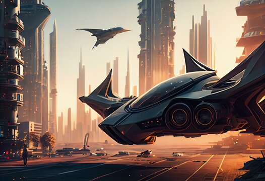 Afbeeldingen over "Flying Cars" – Blader in stockfoto's, vectoren en ...