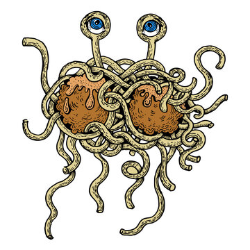 Flying Spaghetti Monster Wallpaper