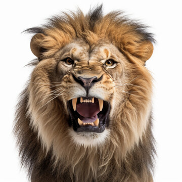 Lion Face Roar Background