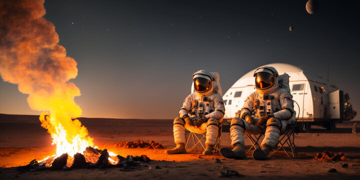 Two Astronauts Images – Browse 5,071 Stock Photos, Vectors, and Video ...