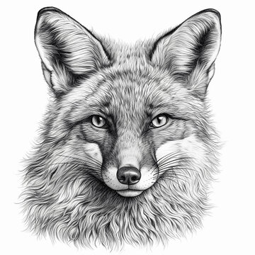 How To Draw A Realistic Fox Head