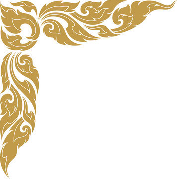 Gold Corner Png