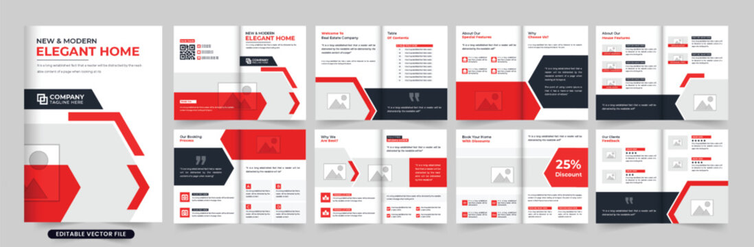Company Profile Template Red Images – Browse 4,607 Stock Photos ...