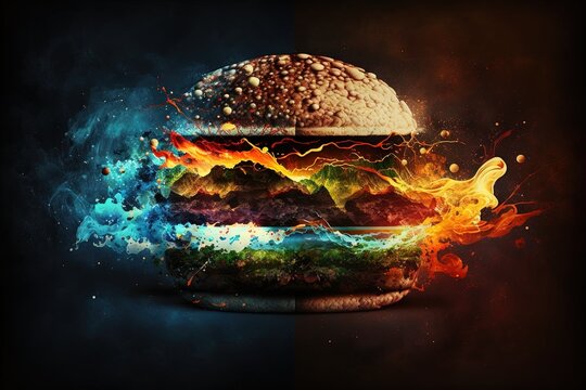 Exploded Hamburger Bilder – Durchsuchen 1,041 Archivfotos ...